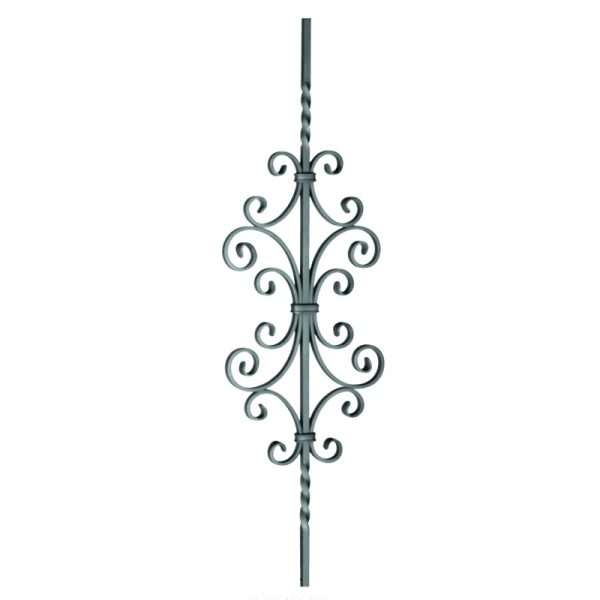 Conjoined Saville Twisted Panel Spindle - PHG Stair Spindles Direct Wigan