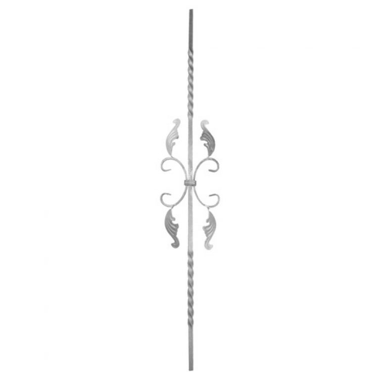 Twisted Single Leaf and Scroll Panel - PHG Stair Spindles Direct Wigan